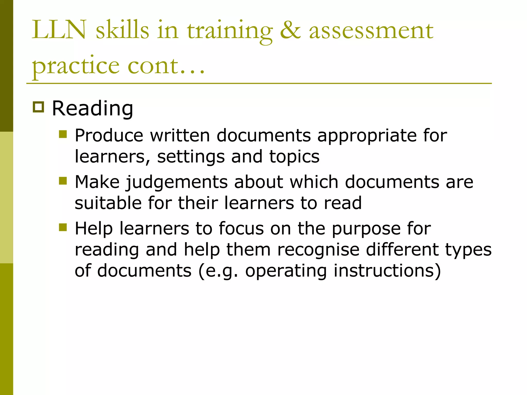Language, Literacy & Numeracy | PPT