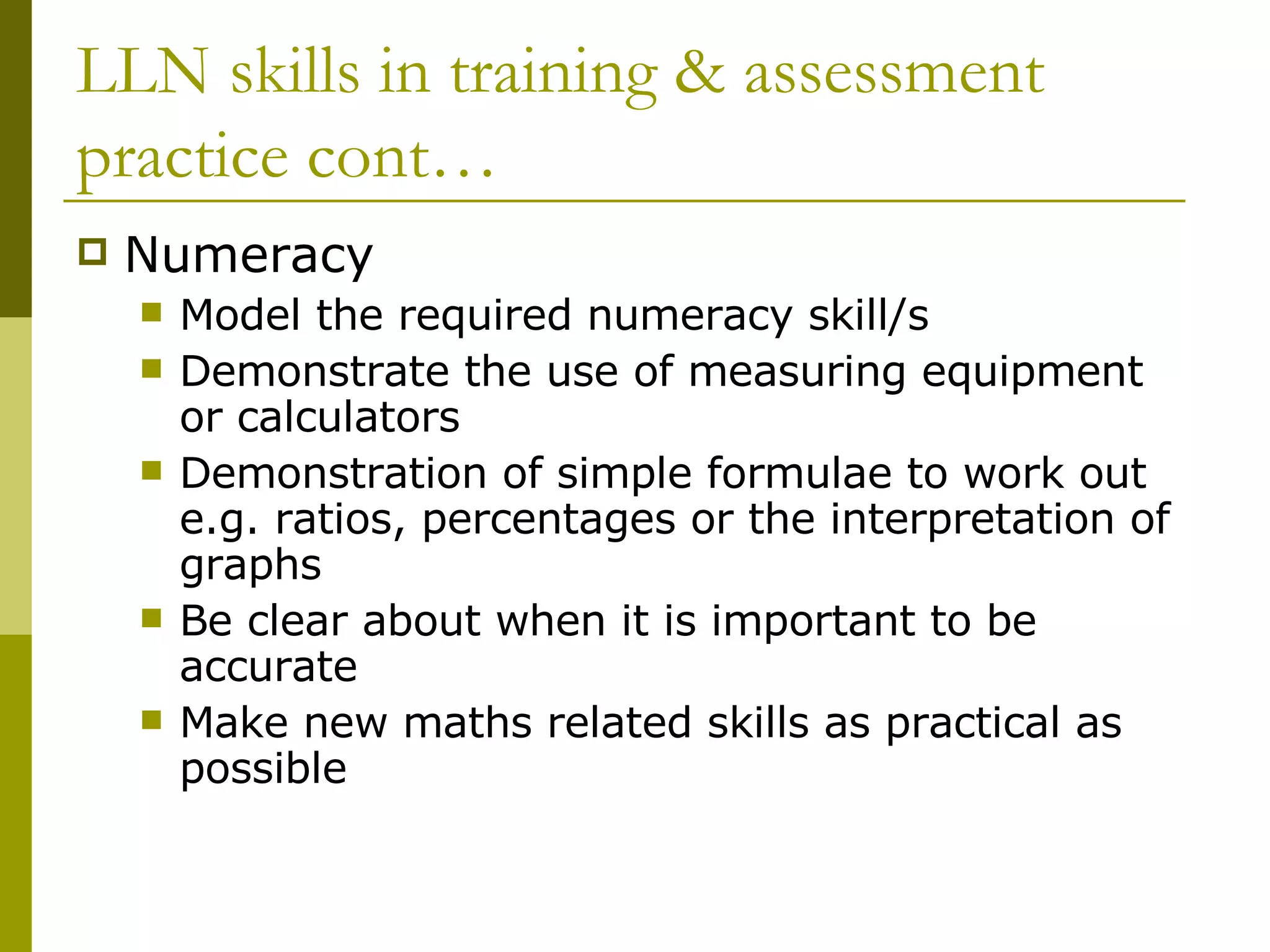 Language, Literacy & Numeracy | PPT