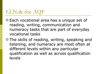 Language, Literacy & Numeracy | PPT