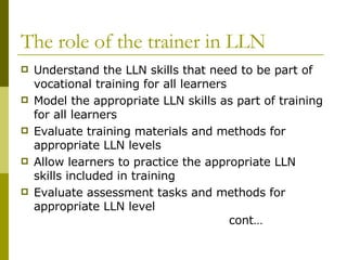 Language, Literacy & Numeracy | PPT