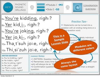 A Detailed Introduction: American Accent Training with Language~Loops | PDF