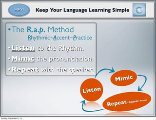 A Detailed Introduction: American Accent Training with Language~Loops | PDF