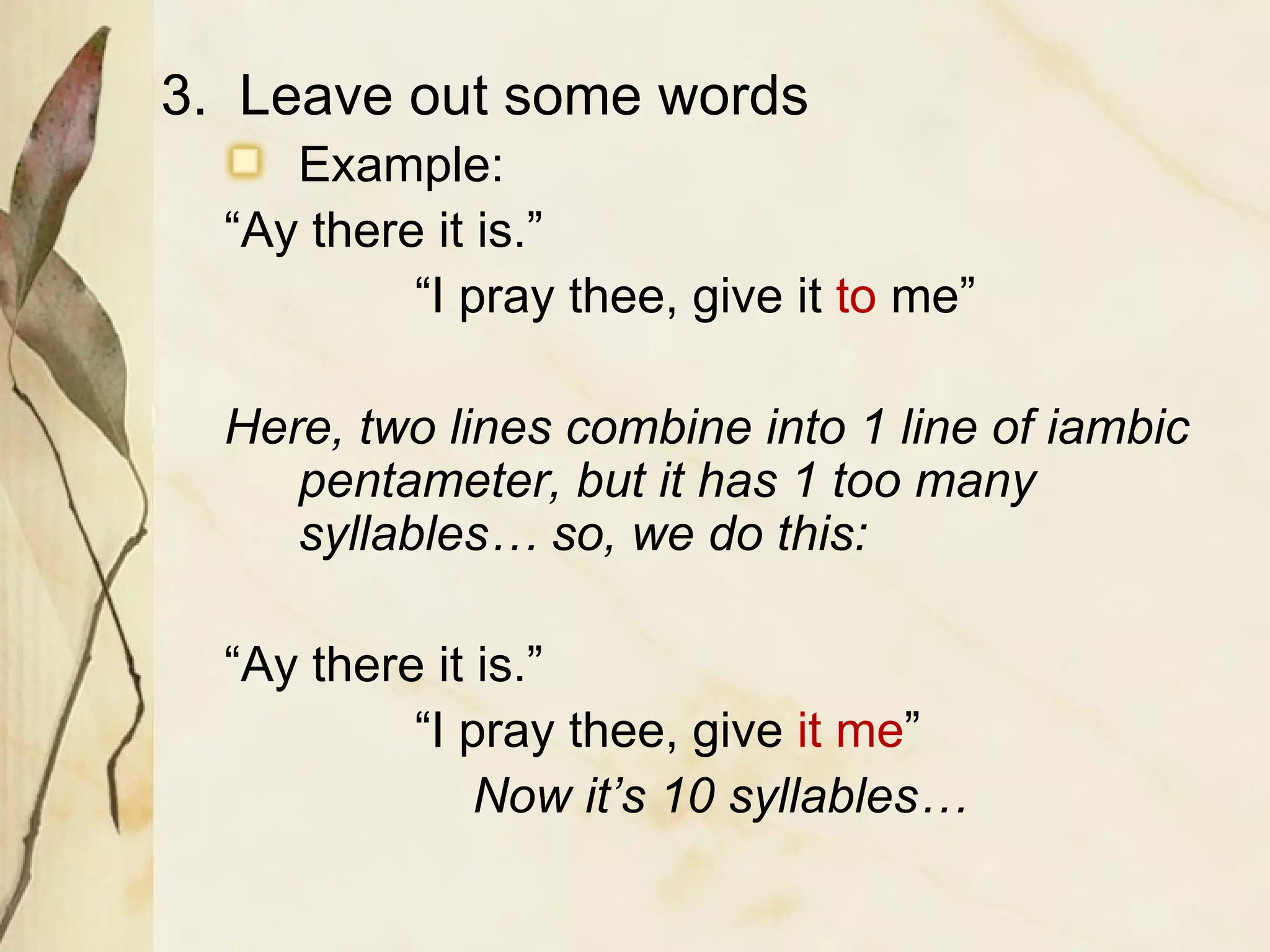 Language of Elizabethan Drama | PPT