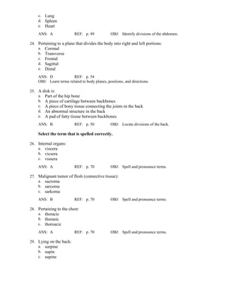Language Of Medicine 11th Edition Chabner Test Bank | PDF