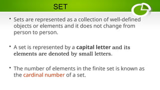 Language-of-Sets/ Mathematics in the Modern World | PPT