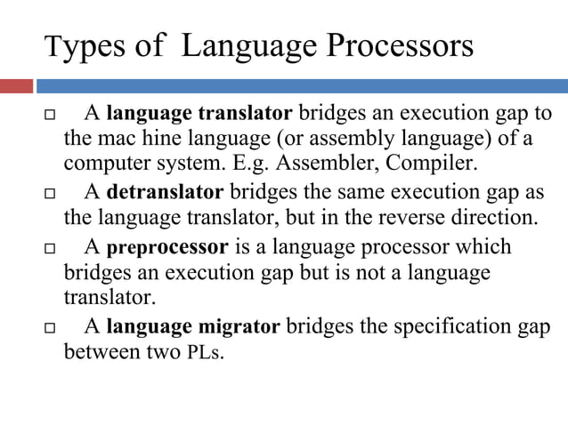 Language processors | PDF