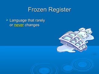 Language Registers | PPT