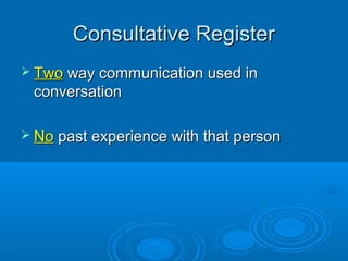 Language Registers | PPT