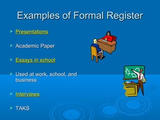 Language Registers | PPT