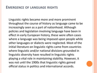 Language rights | PPTX