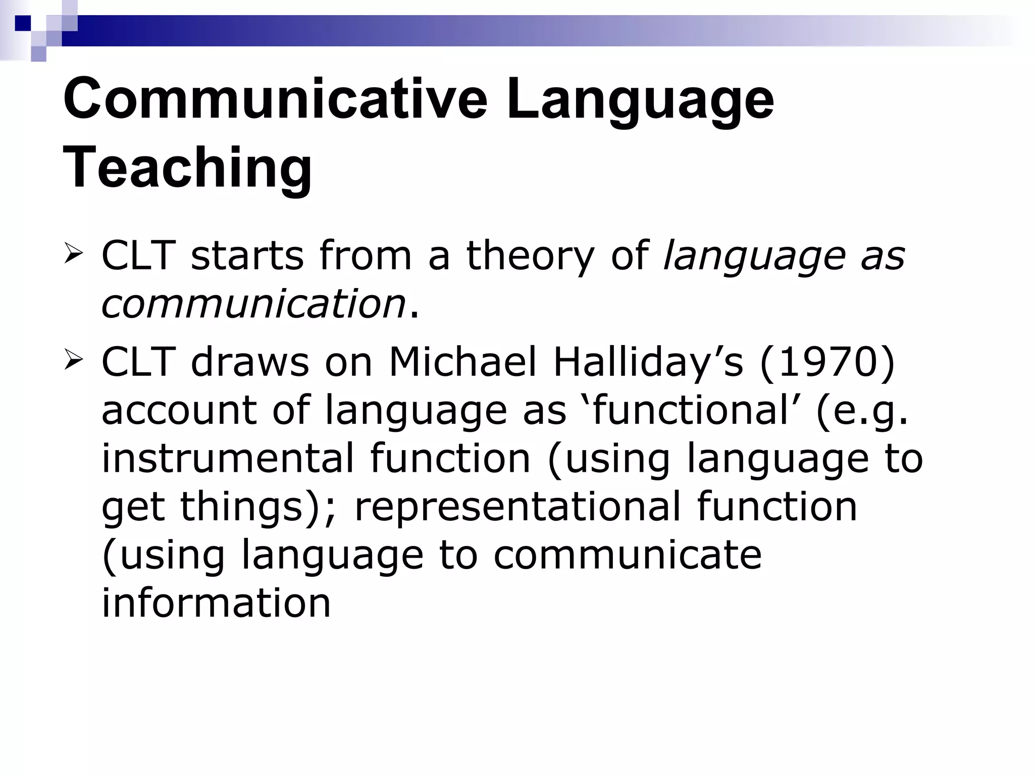 Language Teaching Approaches and Methods | PPT