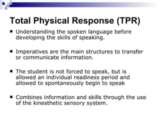 Language Teaching Approaches and Methods | PPT