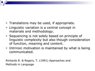 Language Teaching Approaches and Methods | PPT