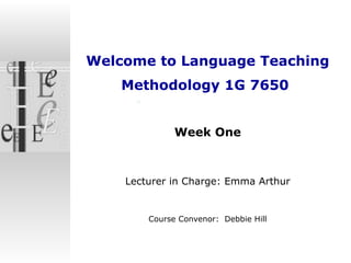 Language Teaching Methodology 1G | PPT
