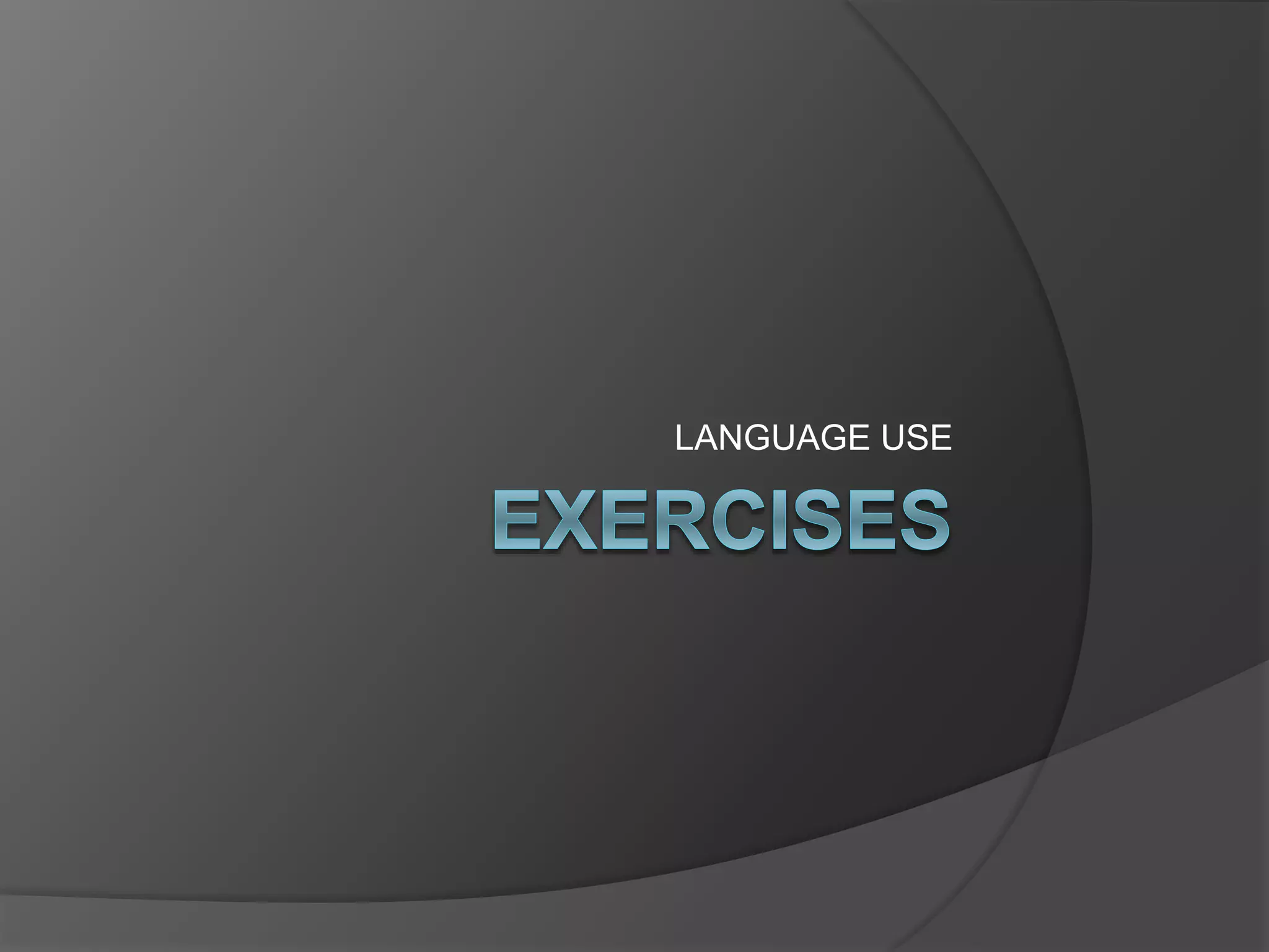 Language use | PPTX