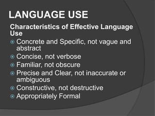 Language use | PPTX