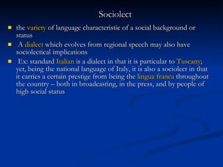 Language Variation | PPT