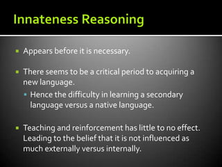 Language Acquisition | PPT