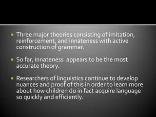 Language Acquisition | PPT