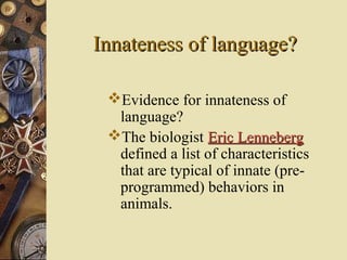 Language Acquisition by Sebastian Betancourt | PPT | Parenting Babies ...