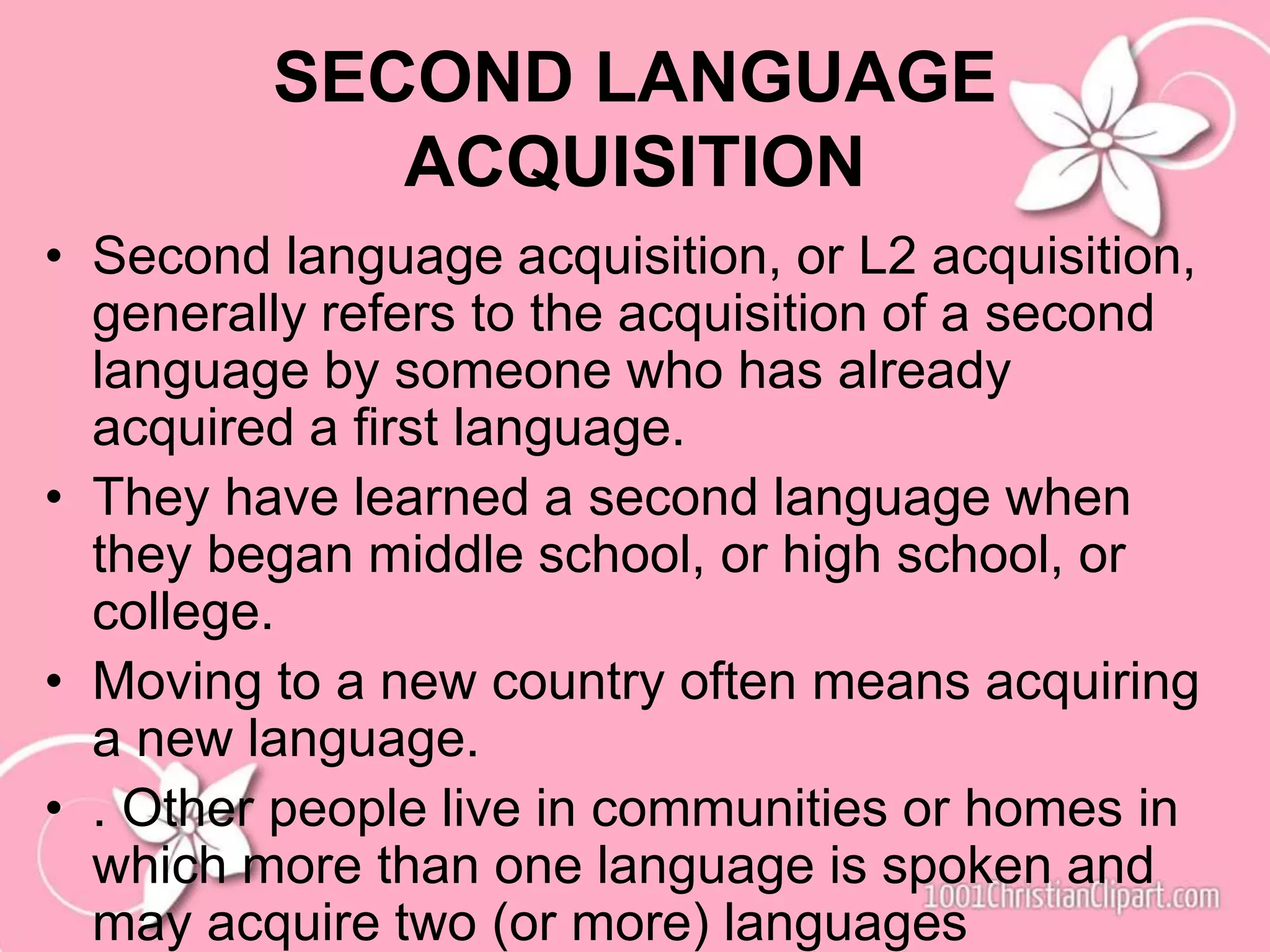 Language acquisition | PPTX