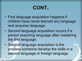 Language acquisition | PPTX