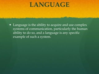 Language acquisition | PPTX | Parenting | Family and Relationships