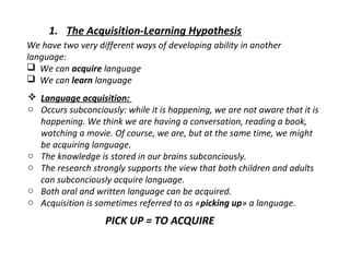 Language acquisition | PPT