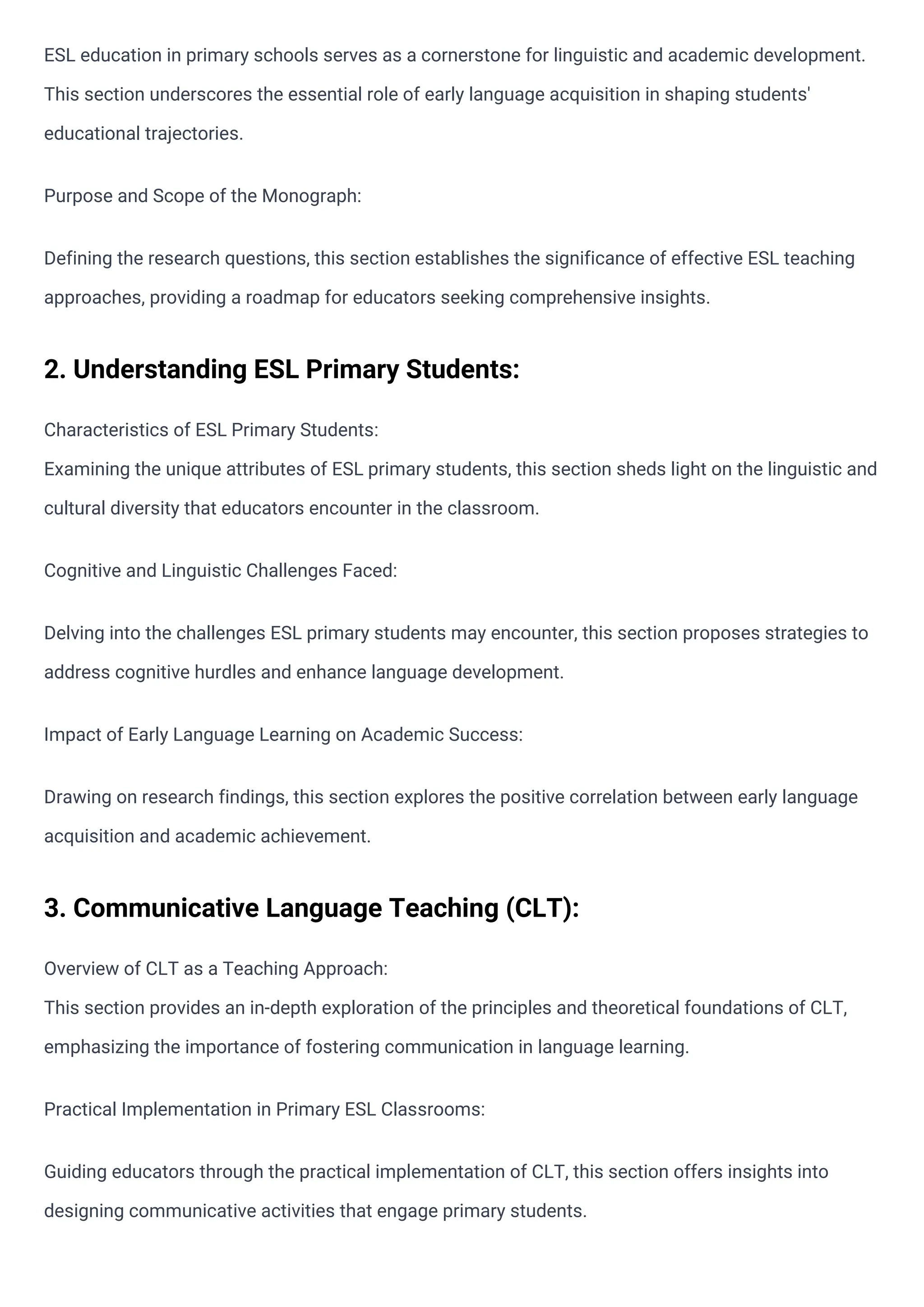 Language Acquisition ESL Primary Students | DOCX
