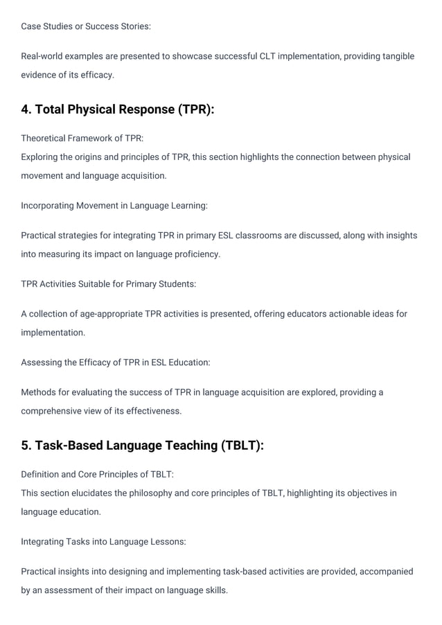 Language Acquisition ESL Primary Students | PDF