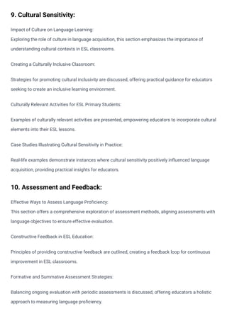 Language Acquisition ESL Primary Students | DOCX