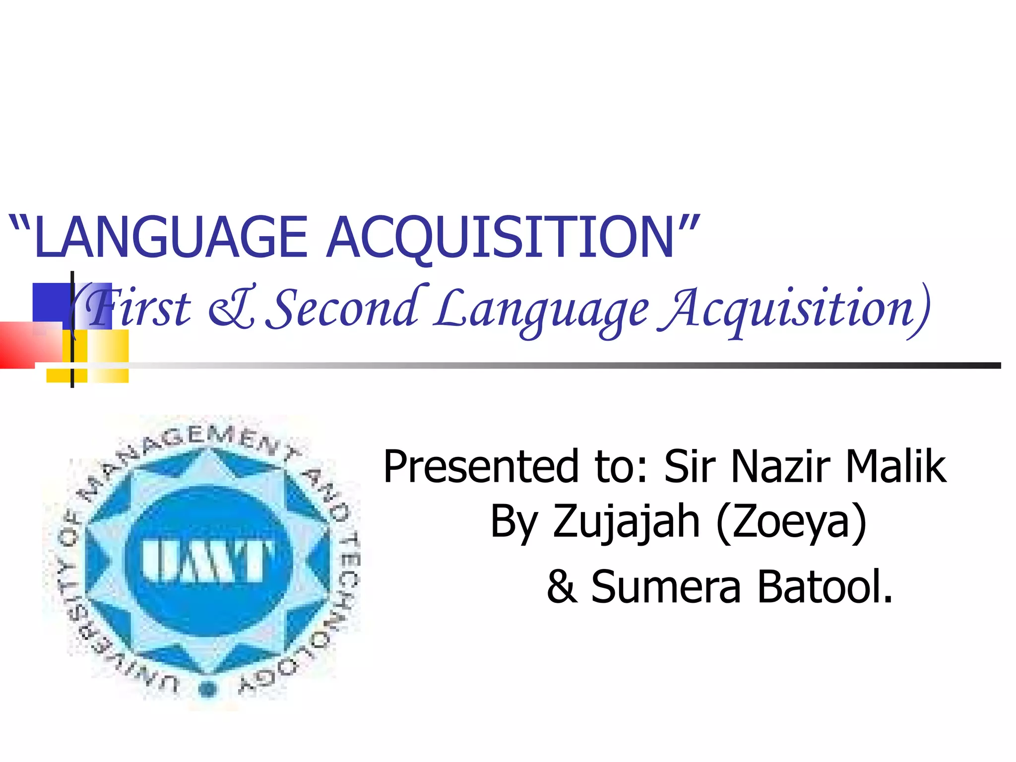 Language acquisition2 | PPT