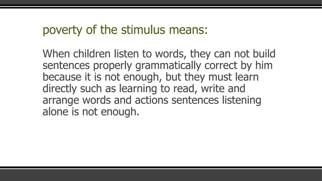 Language acquisition device (LAD) / Universal Grammar (UG) | PPTX
