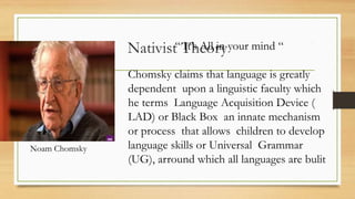 Language acquisition fisrt language acquisition;age and acquisition | PPT