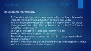 Language acquisition &language processing | PPTX