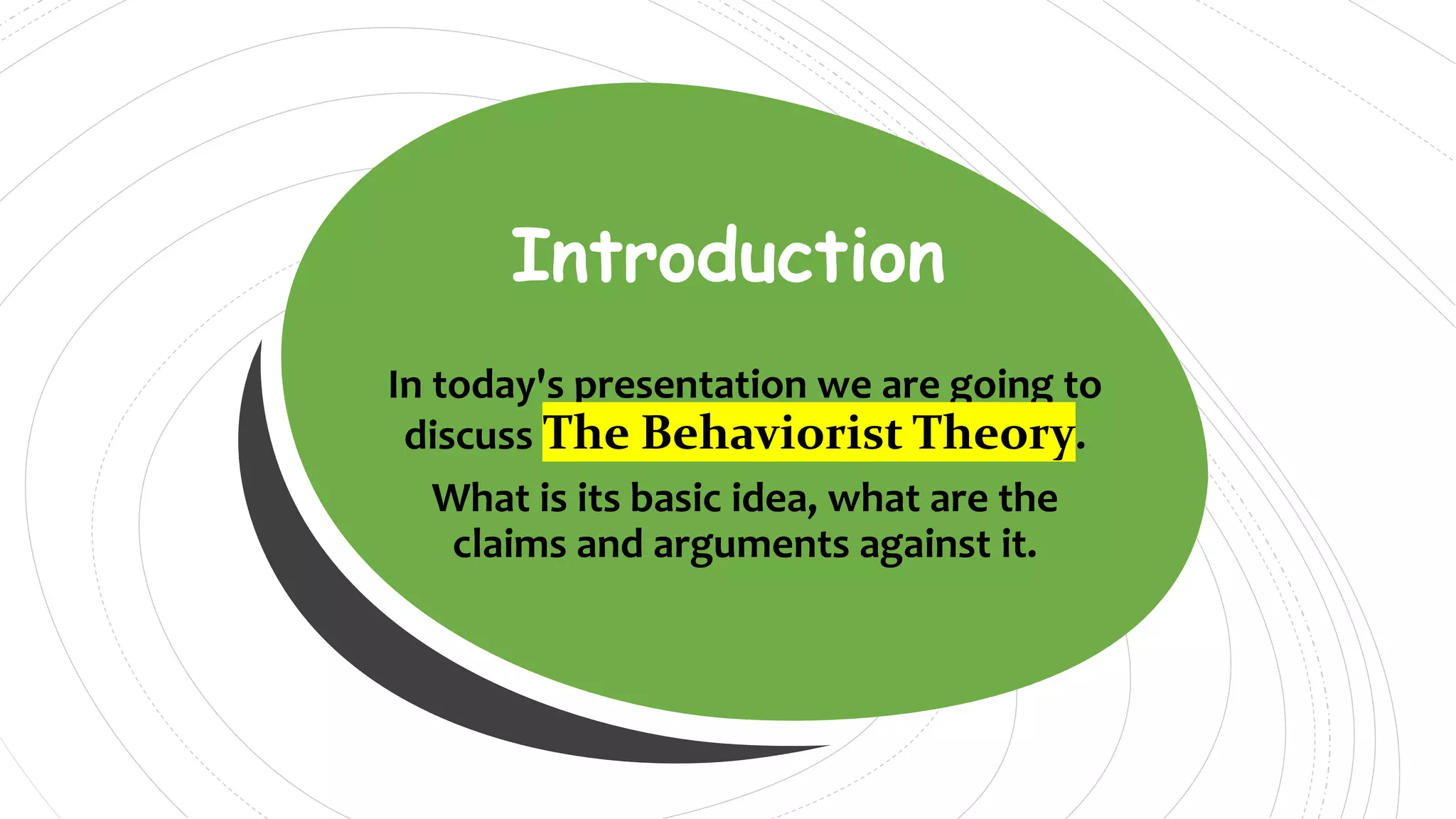 Language acquisition - the behaviorist theory | PPTX