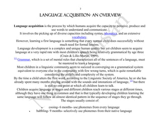 Language Acquisition Theories | PDF