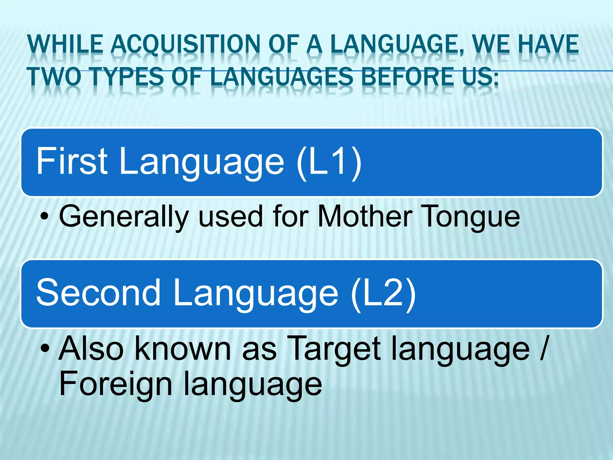 Language acquisition | PPT