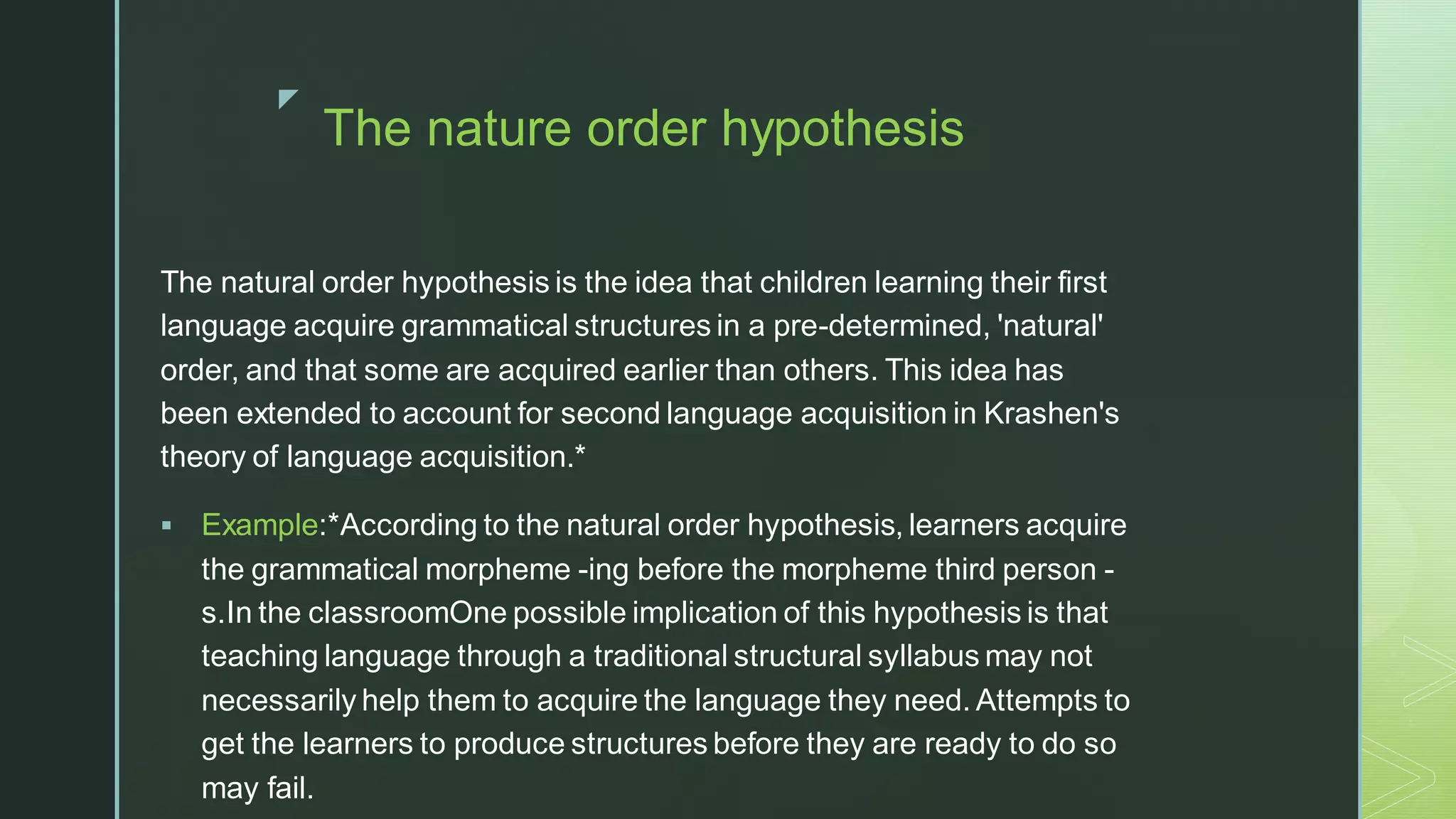 Krashen five hypothersis of SLA | PDF