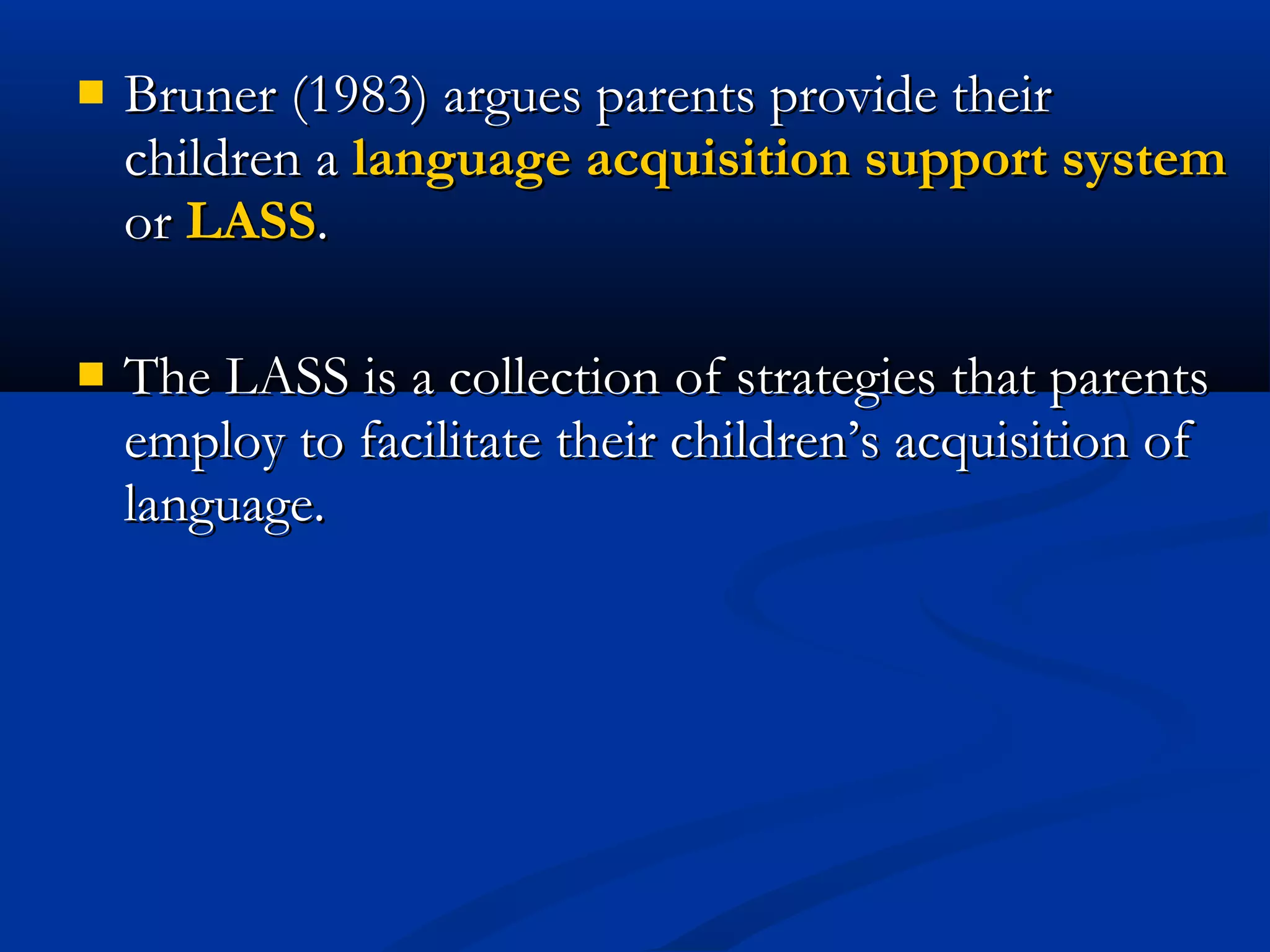Language acquistion theories | PPT