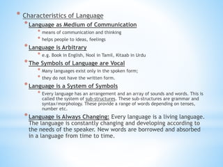 Language and its Function | PPTX