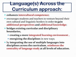 Language Across Curriculum_LAC. Basic concept | PDF