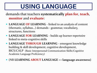 Language Across Curriculum_LAC. Basic concept | PDF