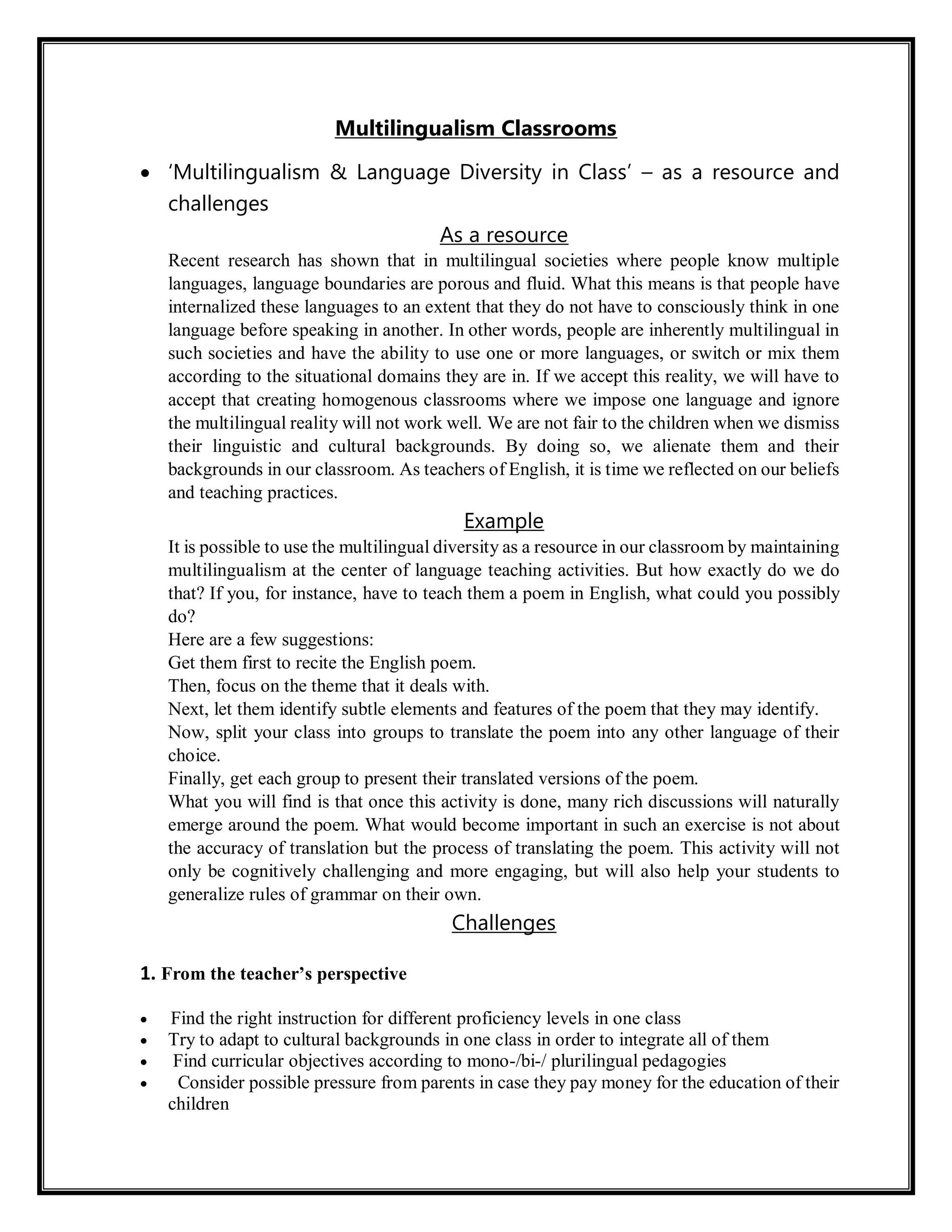 Language Across the Curriculm LAC B.Ed. | PDF