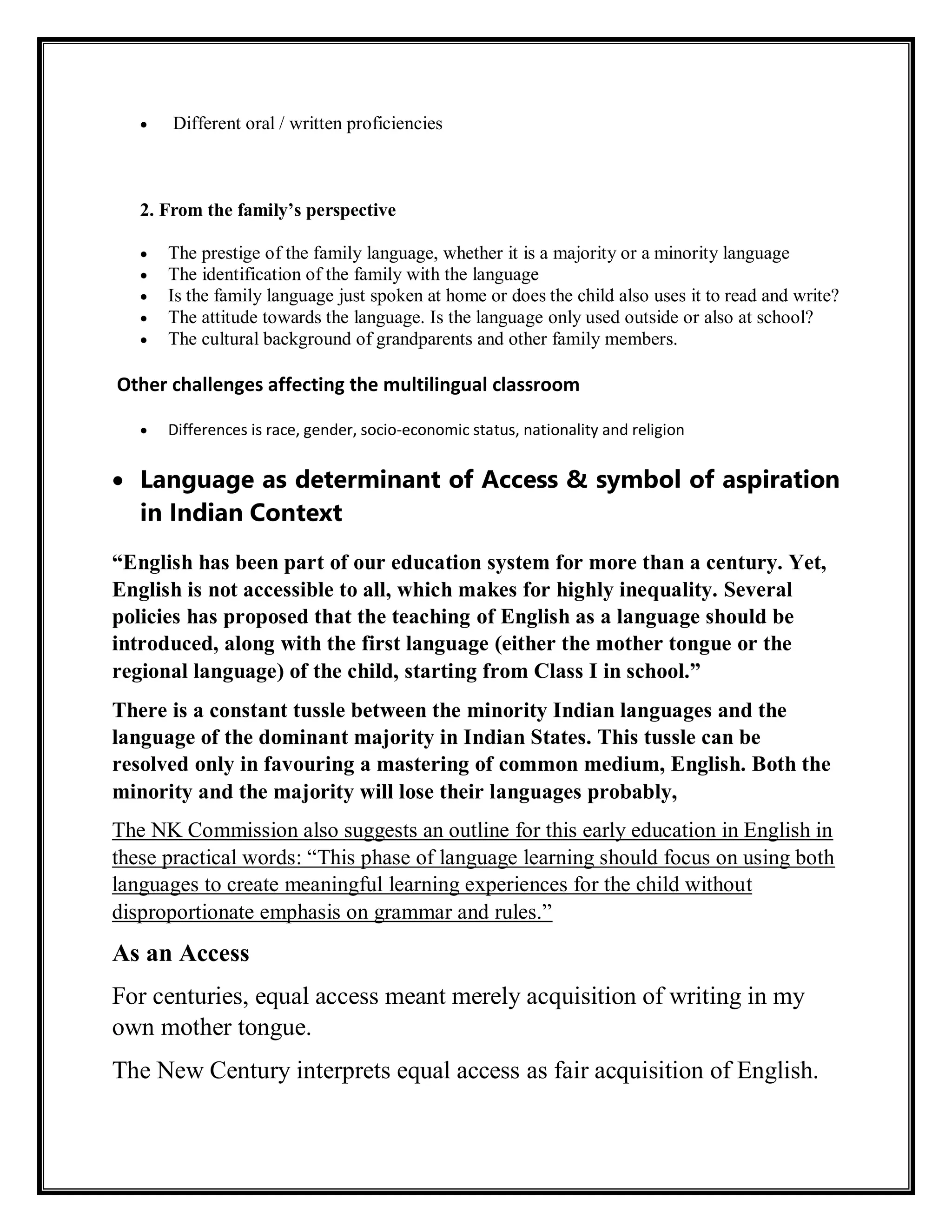 Language Across the Curriculm LAC B.Ed. | PDF