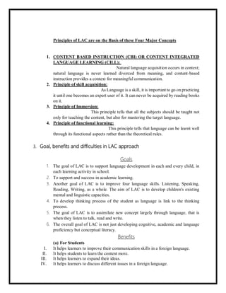 Language Across the Curriculm LAC B.Ed. | PDF