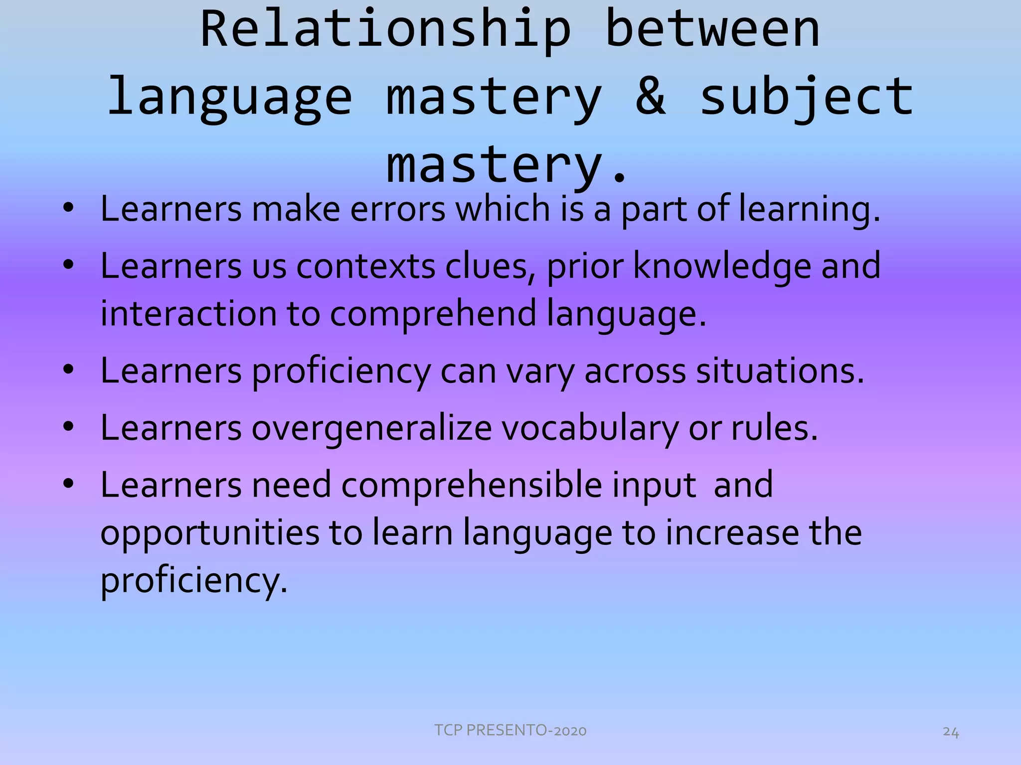 LANGUAGE ACROSS THE CURRICULUM | PPTX