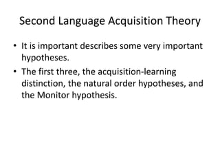 Language adquisition 2 | PPT
