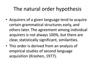 Language adquisition 2 | PPTX