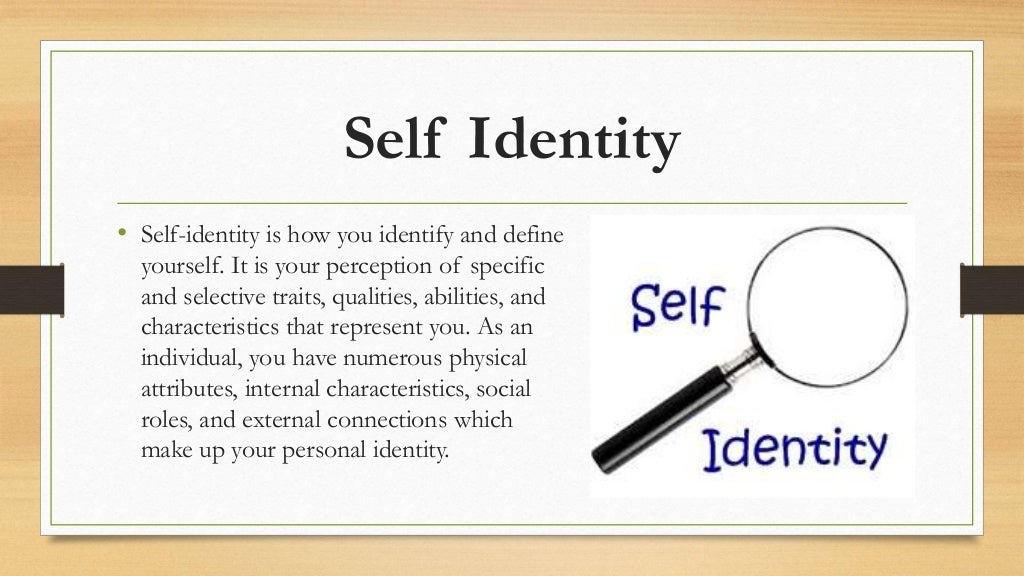 What Is Self Identity In Tagalog